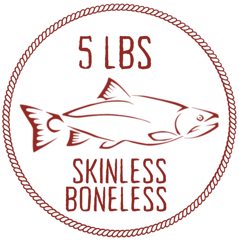 Pop-Up 5 Lbs Sockeye Salmon Skinless Boneless Strips | Willbros Salmon Co.